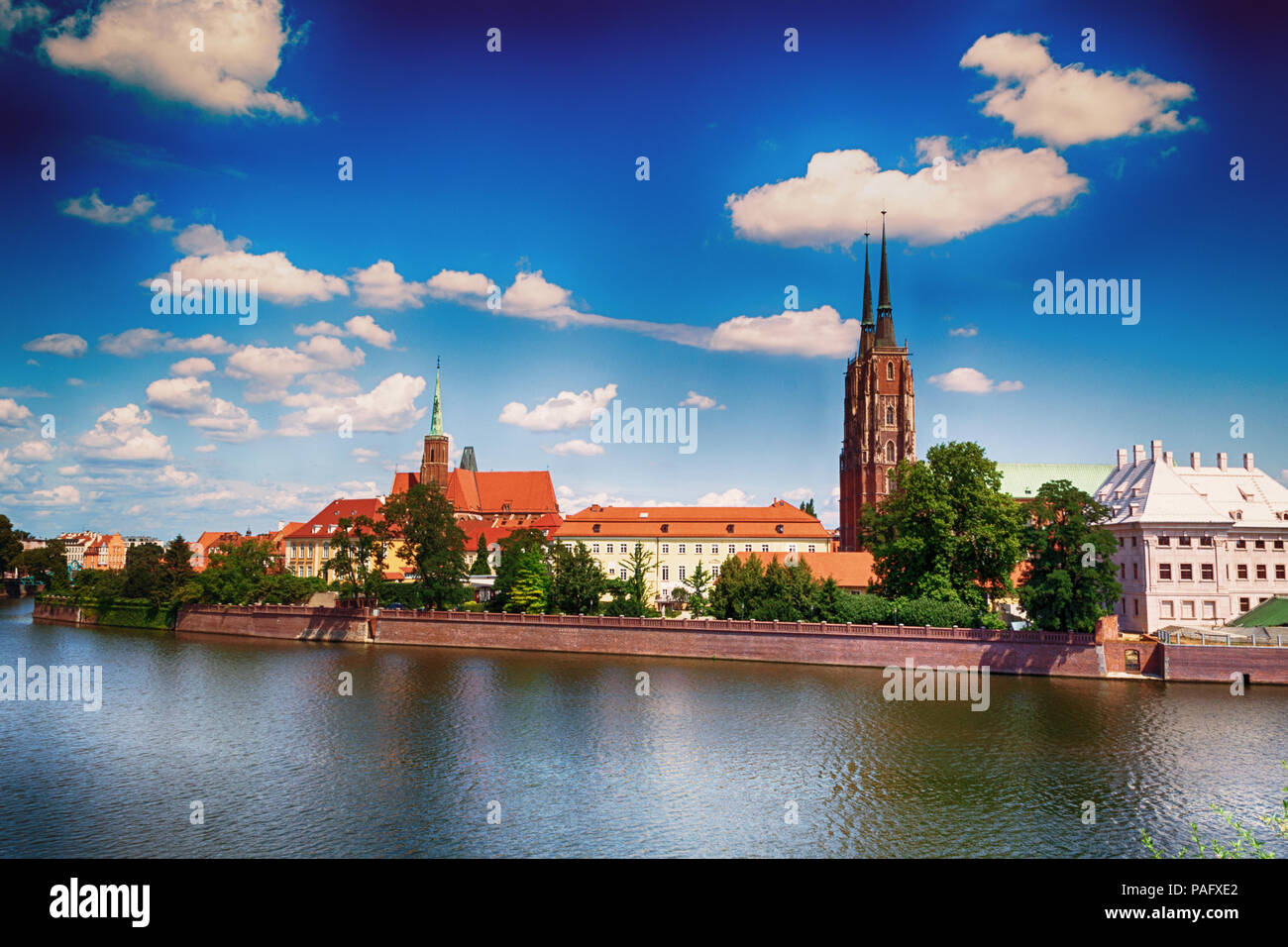 Historic architecture of the city of Wroclaw, Poland Stock Photo - Alamy