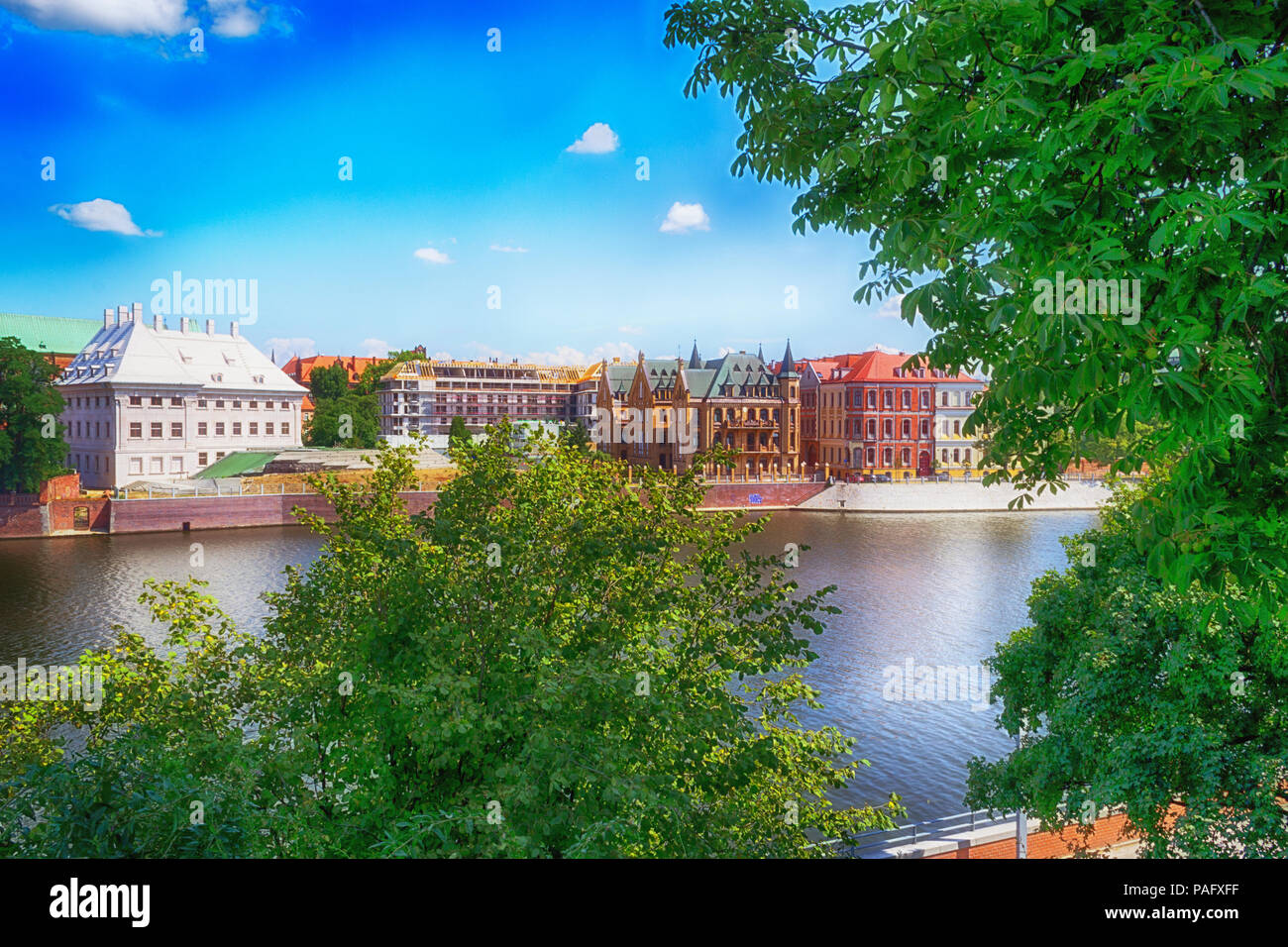 Historic architecture of the city of Wroclaw, Poland Stock Photo - Alamy