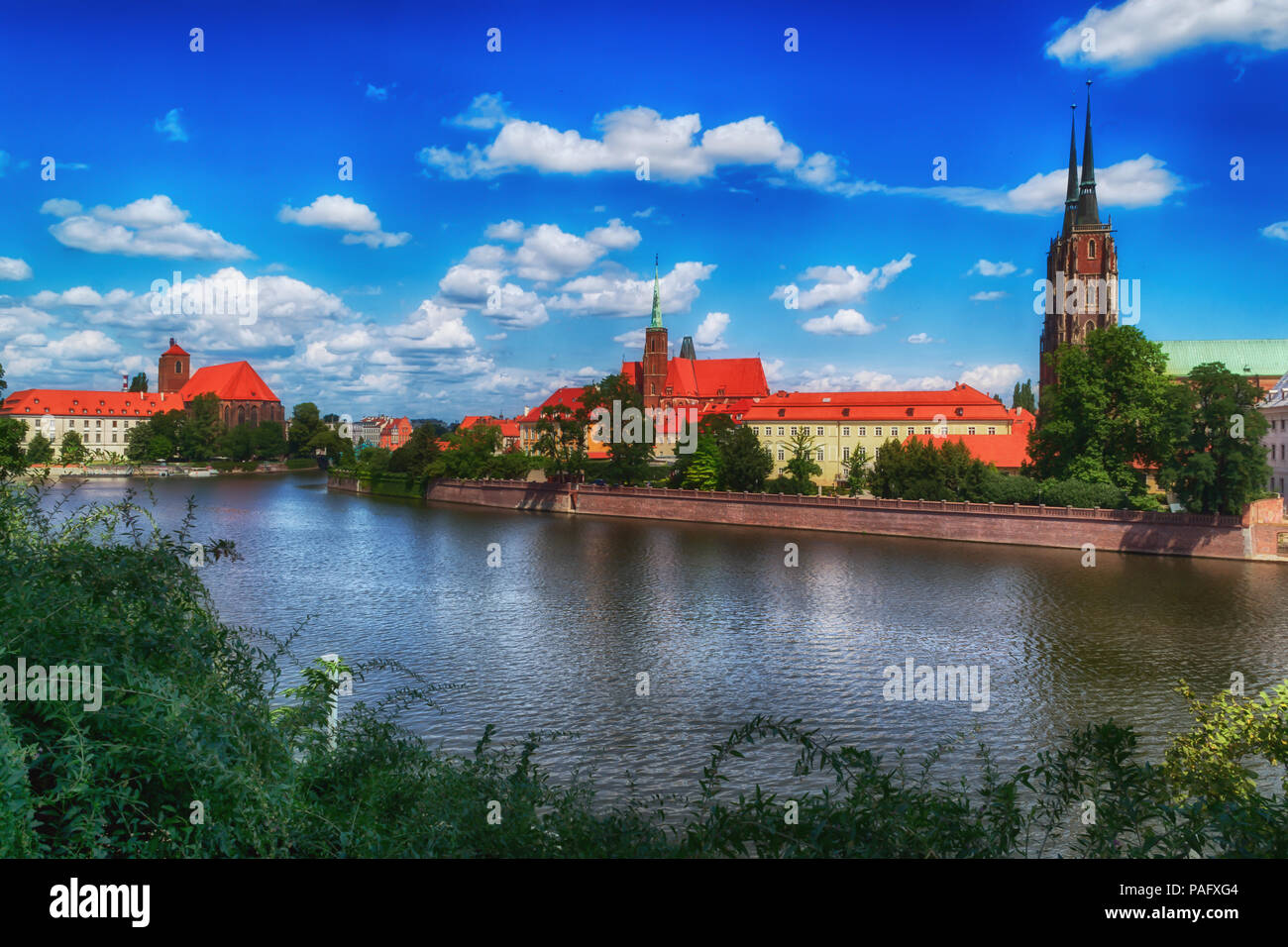 Historic architecture of the city of Wroclaw, Poland Stock Photo - Alamy