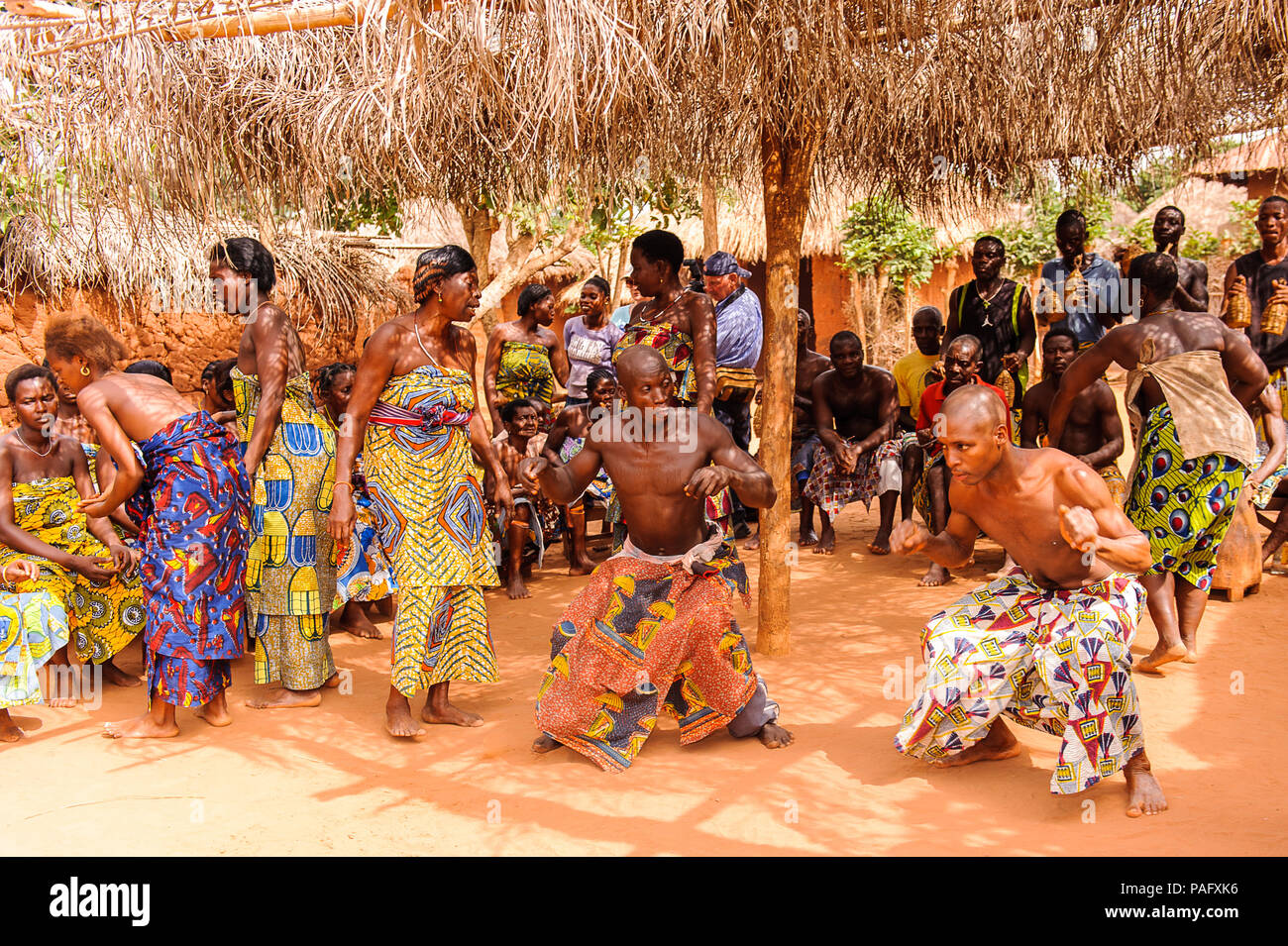 KARA, TOGO - MAR 11, 2012: Unidentified Togolese people dance the ...