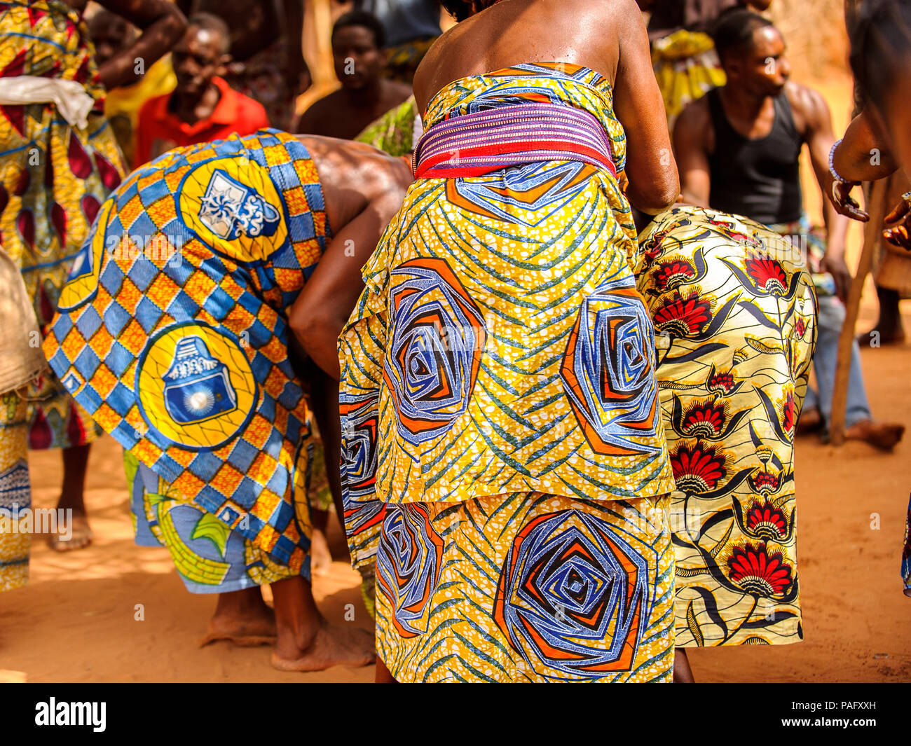 KARA, TOGO - MAR 11, 2012: Unidentified Togolese women in a traditional ...