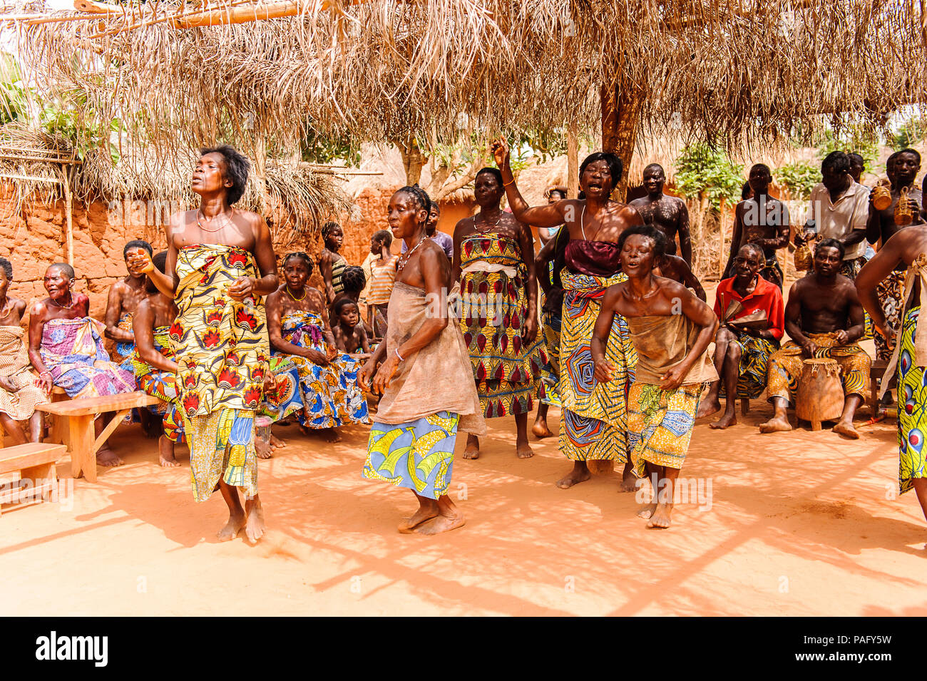 KARA, TOGO - MAR 11, 2012: Unidentified Togolese people in a ...