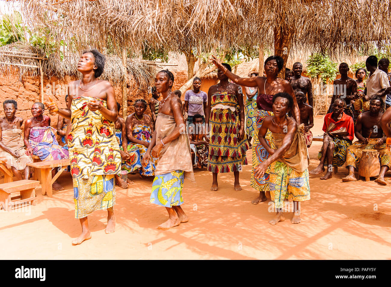 KARA, TOGO - MAR 11, 2012: Unidentified Togolese people in a ...