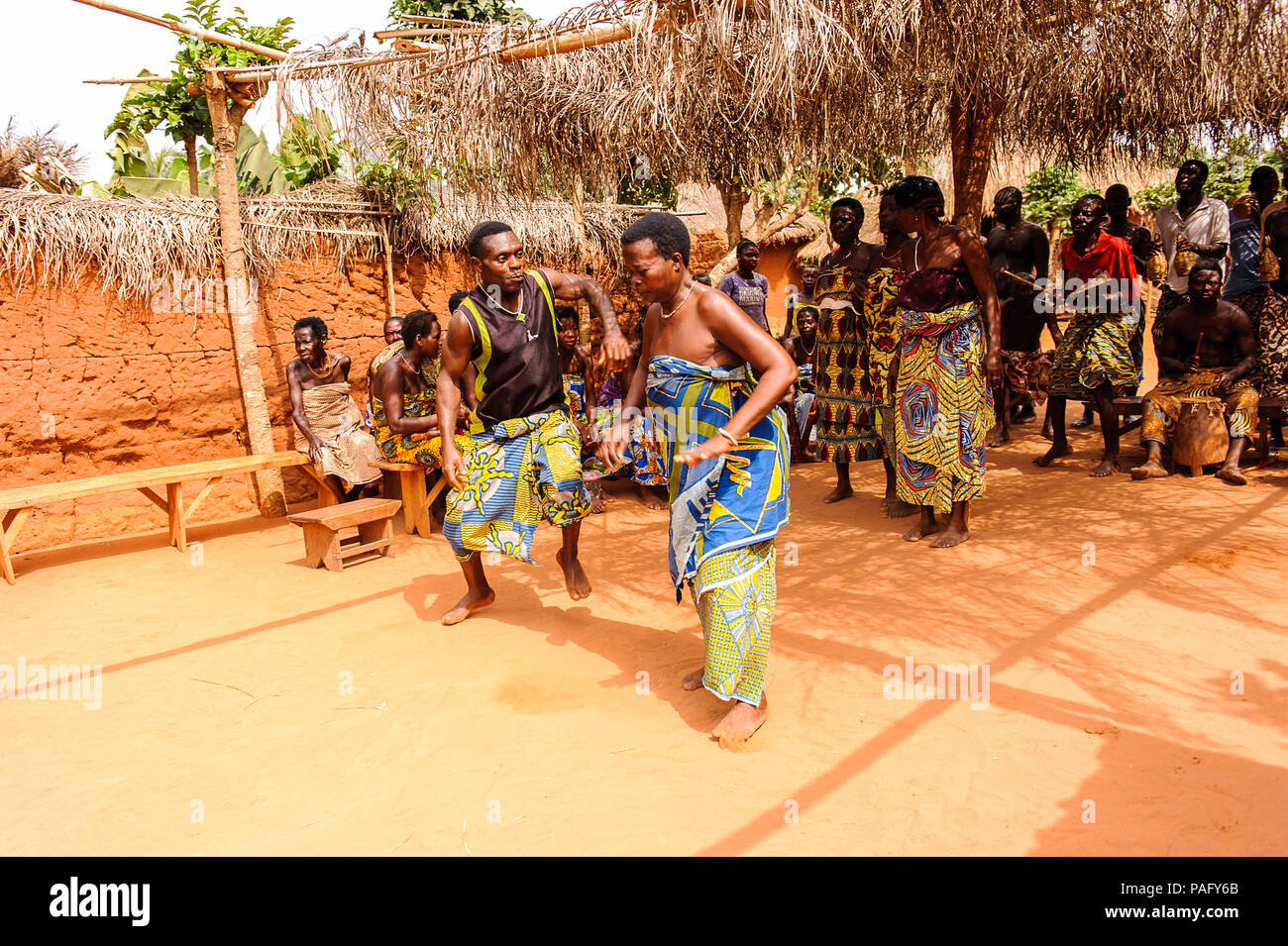 KARA, TOGO - MAR 11, 2012: Unidentified Togolese people in a ...