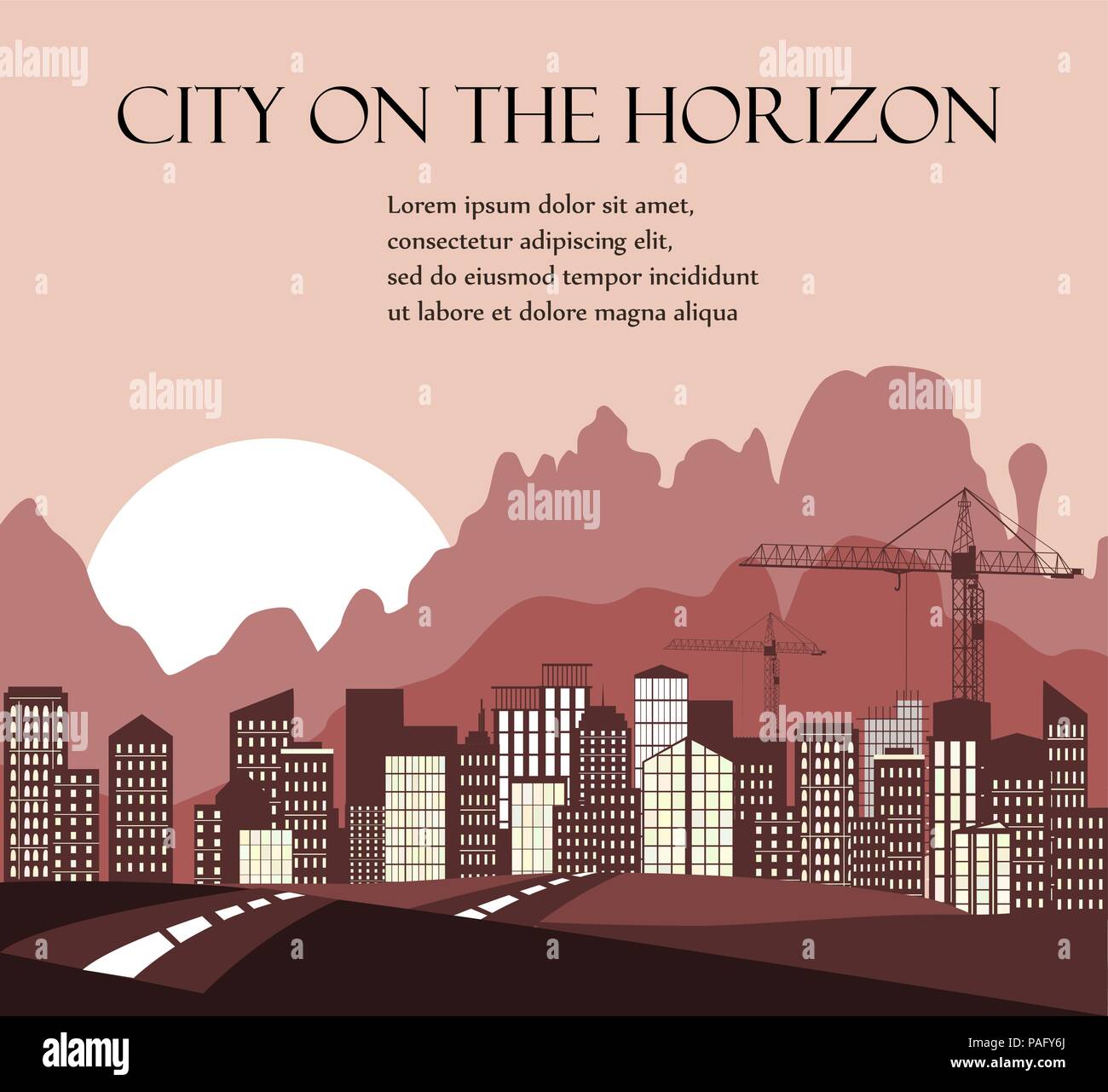 Background road Stock Vector Images - Alamy