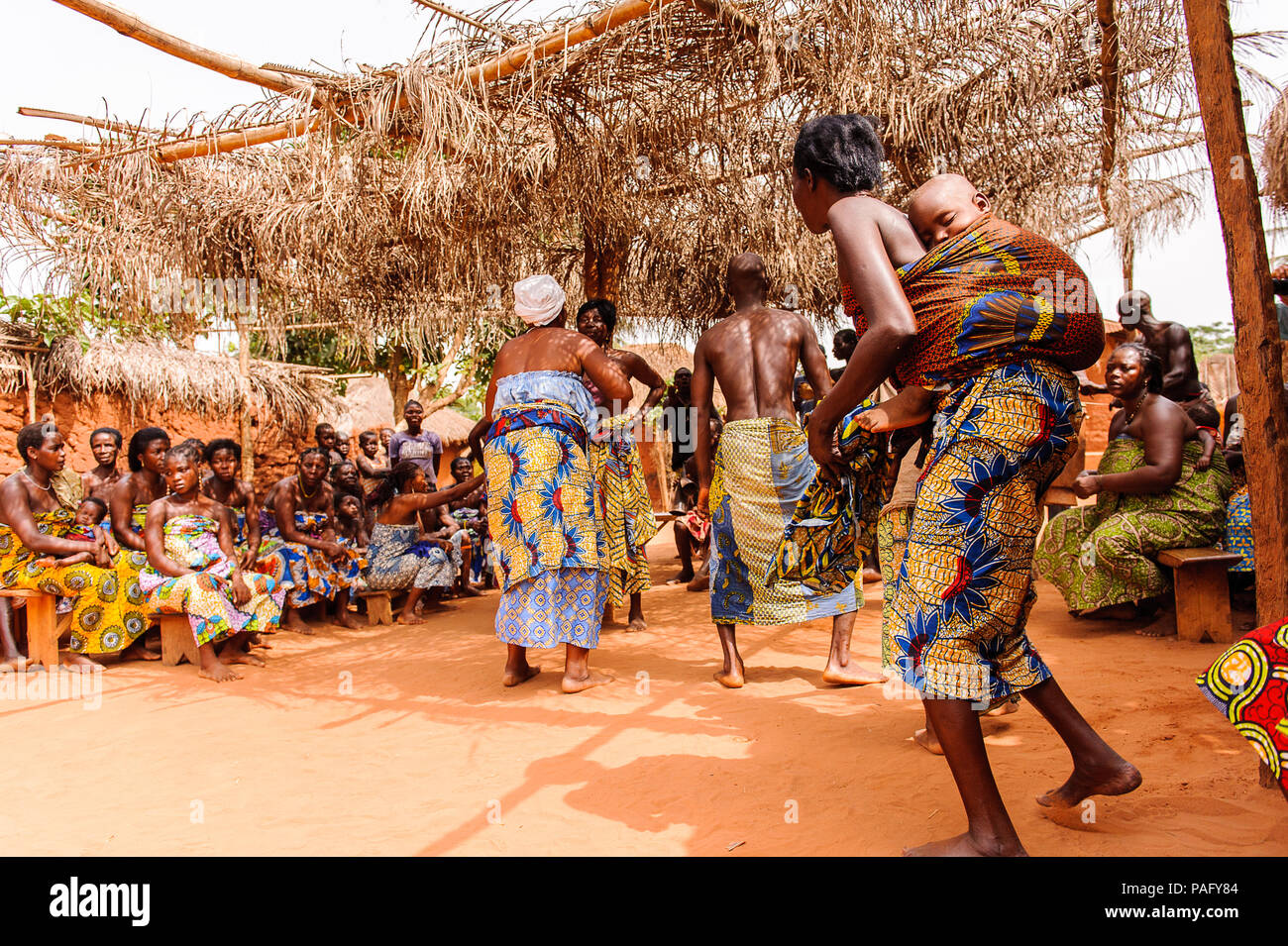 KARA, TOGO - MAR 11, 2012: Unidentified Togolese people in a ...