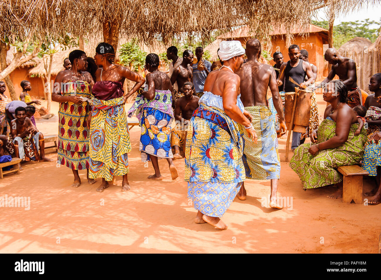 KARA, TOGO - MAR 11, 2012: Unidentified Togolese people in a ...