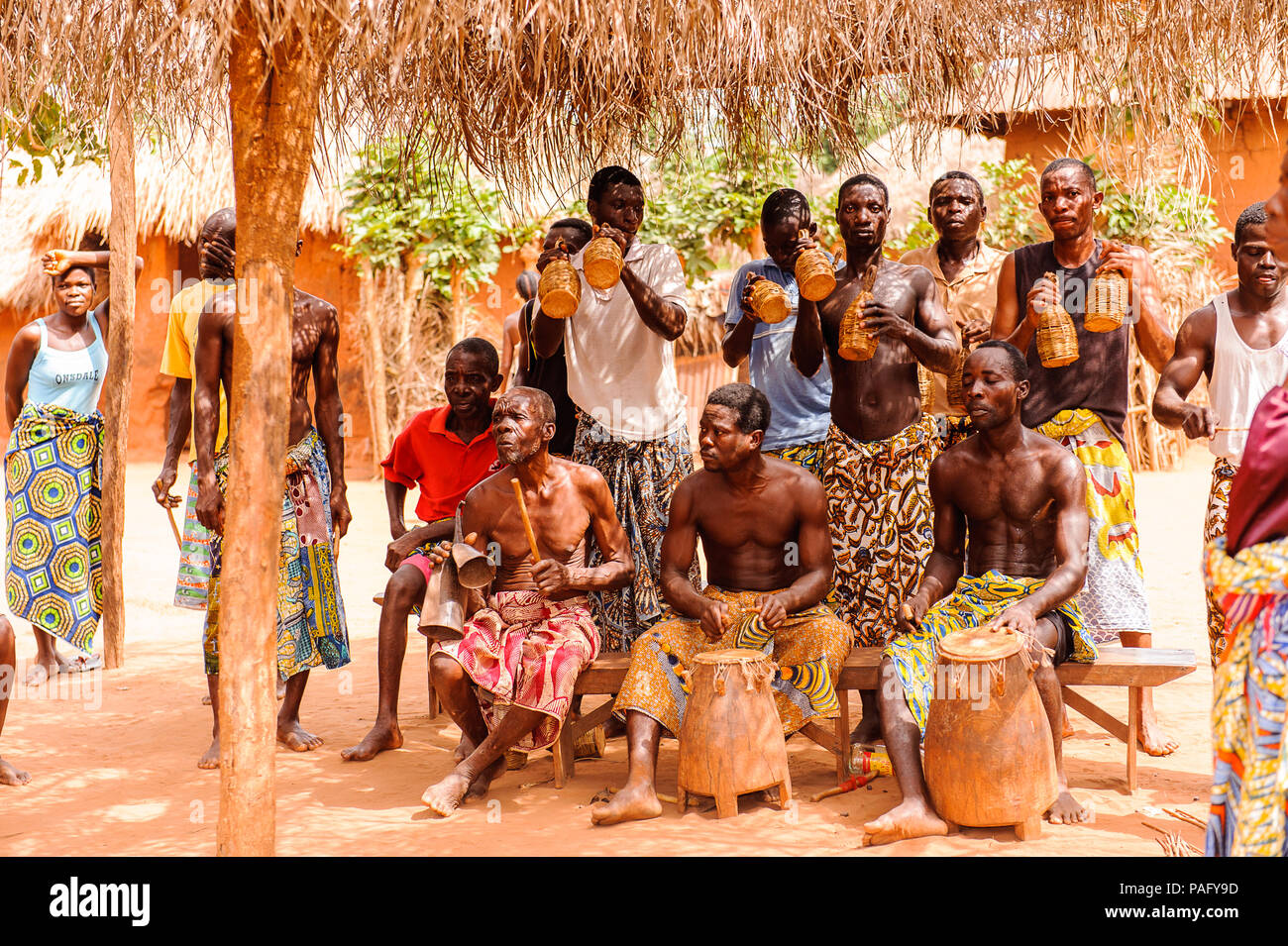 KARA, TOGO - MAR 11, 2012: Unidentified Togolese people in a ...