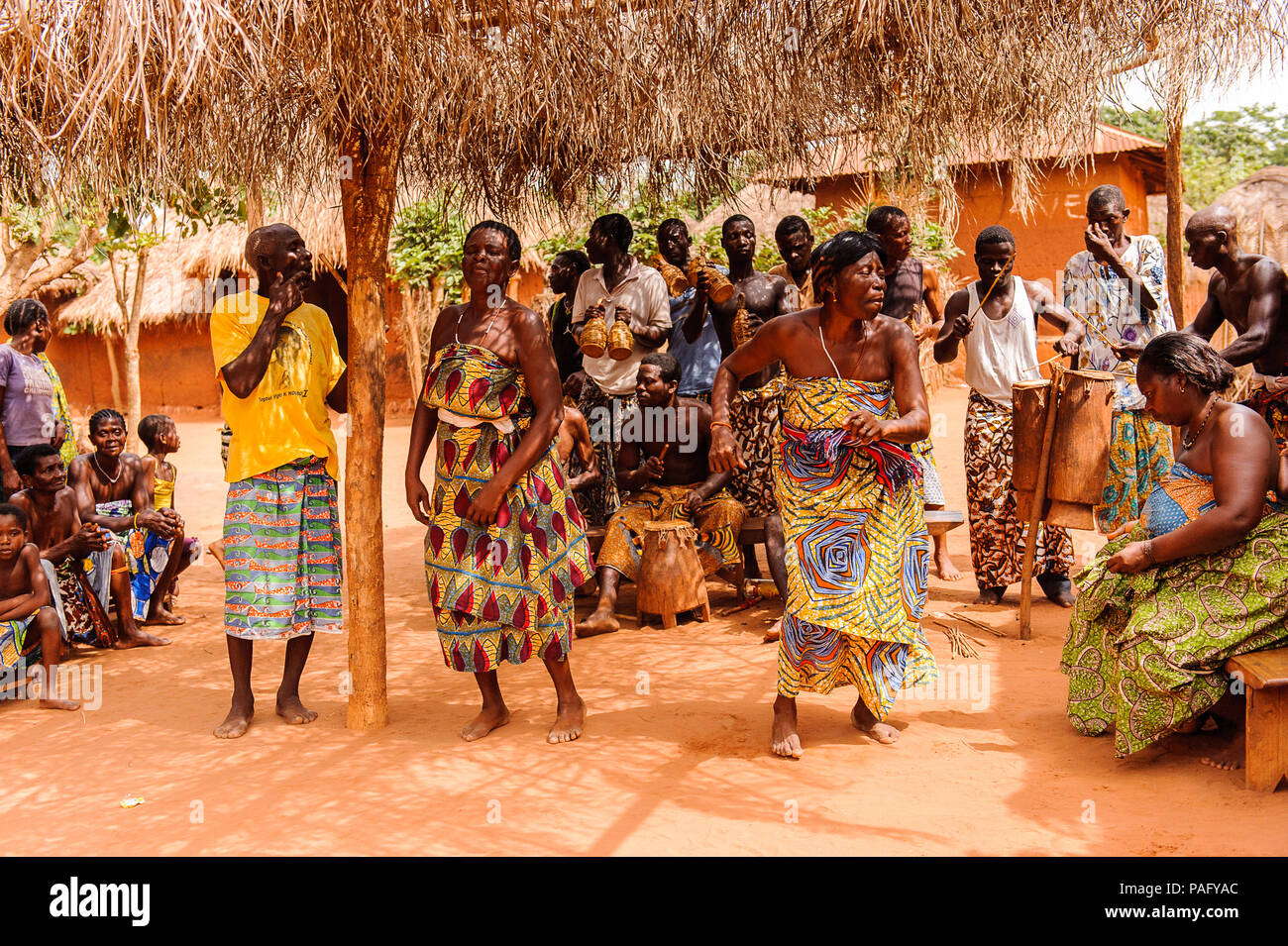 KARA, TOGO - MAR 11, 2012: Unidentified Togolese people in a ...