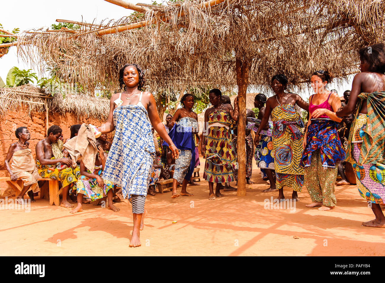 KARA, TOGO - MAR 11, 2012: Unidentified Togolese people in a ...