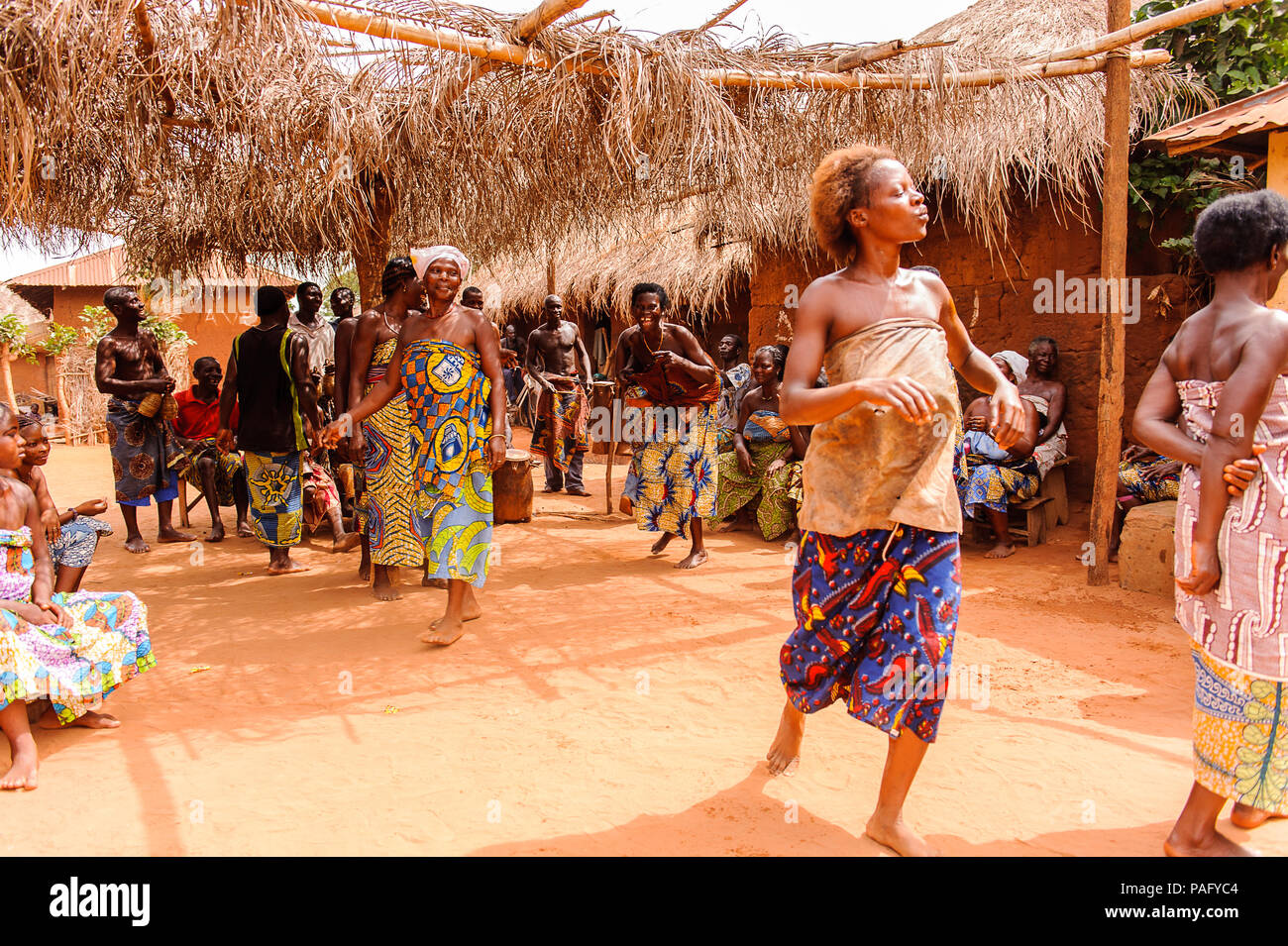 KARA, TOGO - MAR 11, 2012: Unidentified Togolese people in a ...