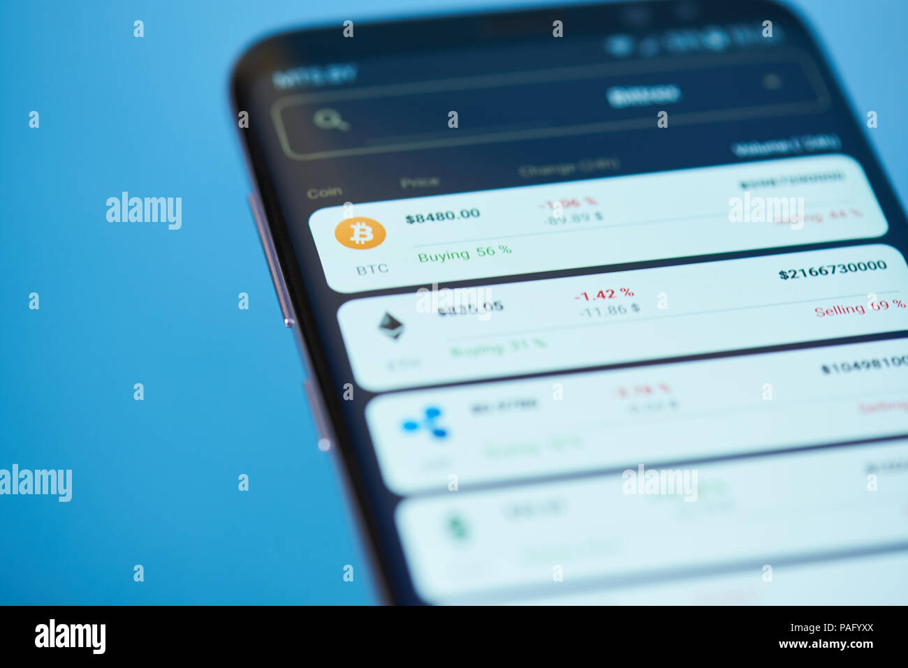 Mobile chart hi-res stock photography and images - Alamy