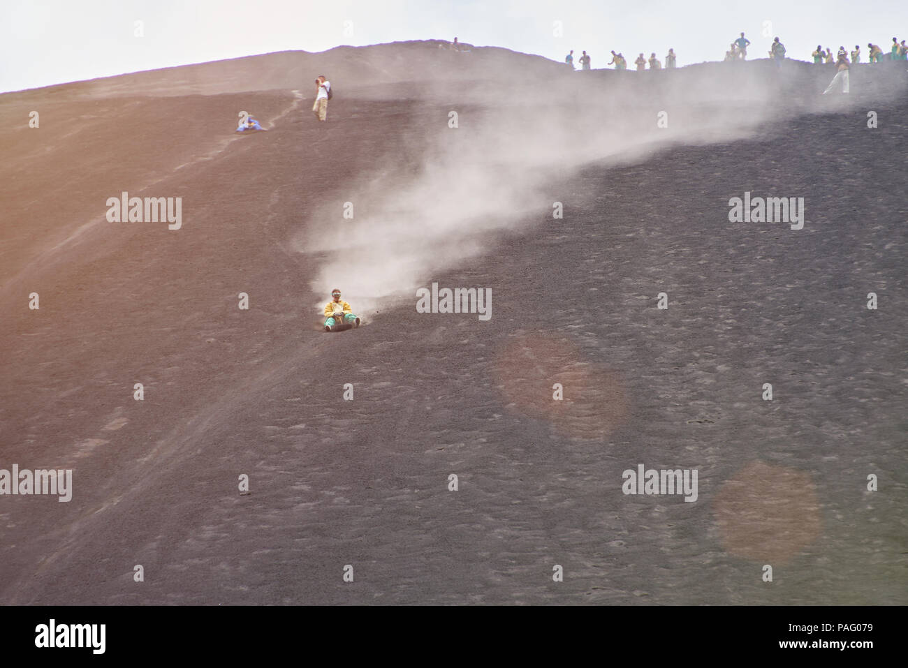 Volcano boarding lava hi-res stock photography and images - Alamy
