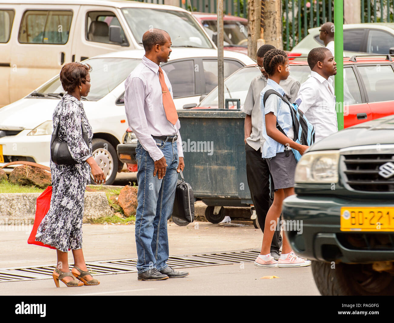 Africa gabon libreville traffic in hi-res stock photography and images ...