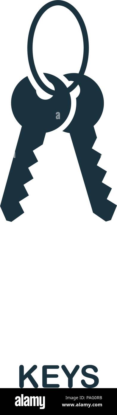 Keys creative icon. Simple element illustration. Keys concept symbol ...