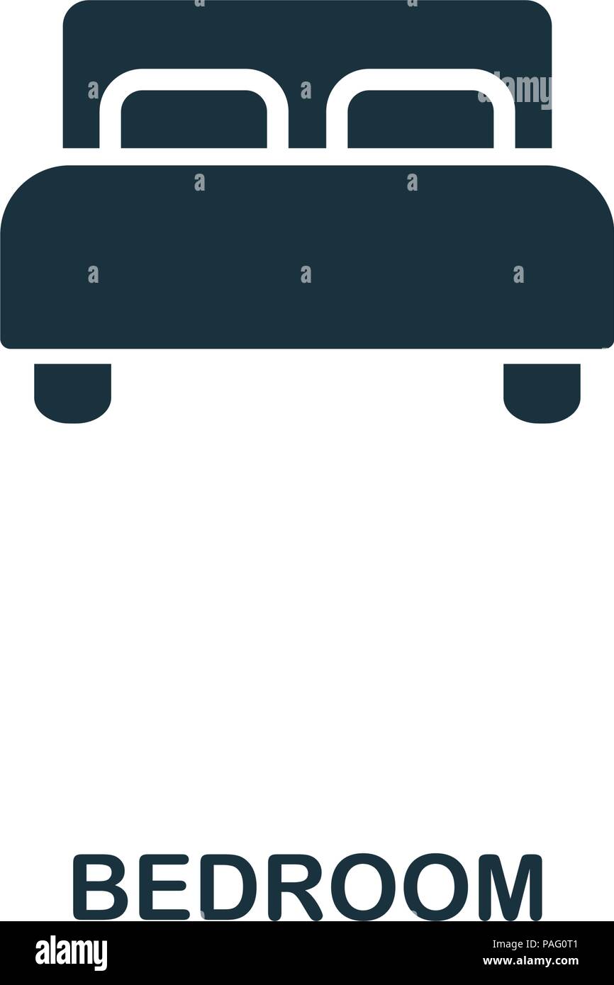 Bedroom creative icon. Simple element illustration. Bedroom concept ...