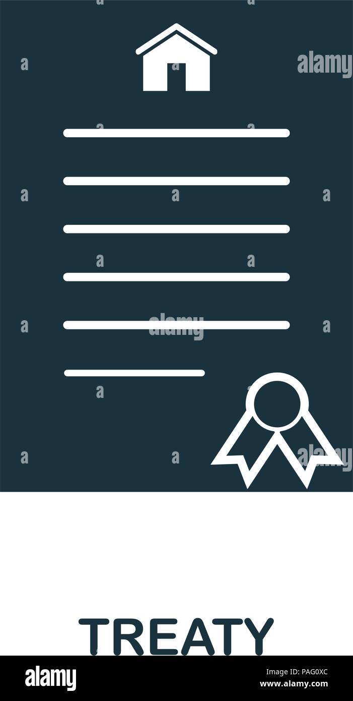 Treaty creative icon. Simple element illustration. Treaty concept ...