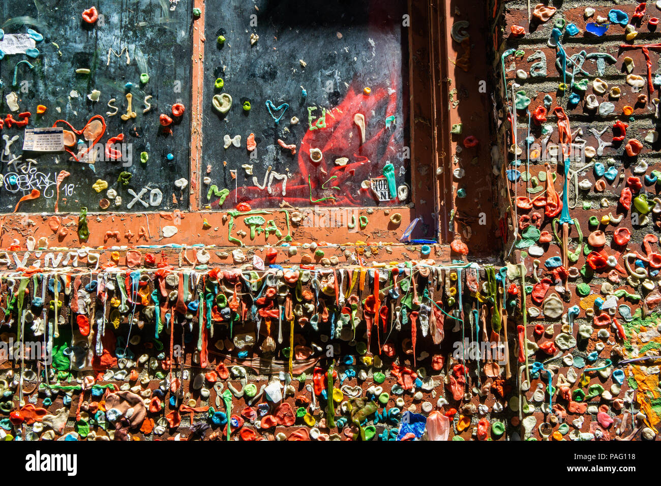 Seattle gum wall hi-res stock photography and images - Alamy