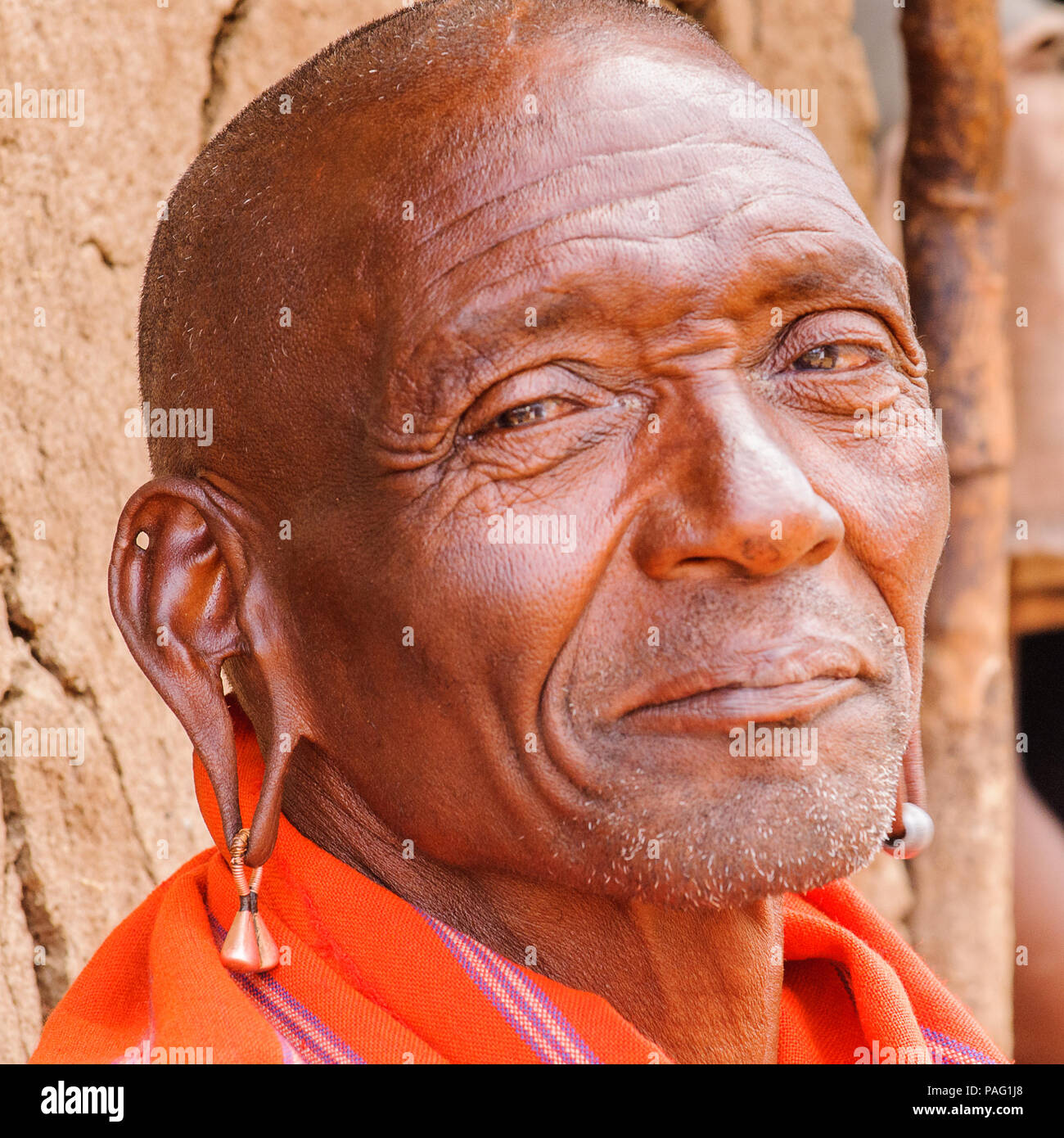 Maasai old man africa african hi-res stock photography and images - Alamy
