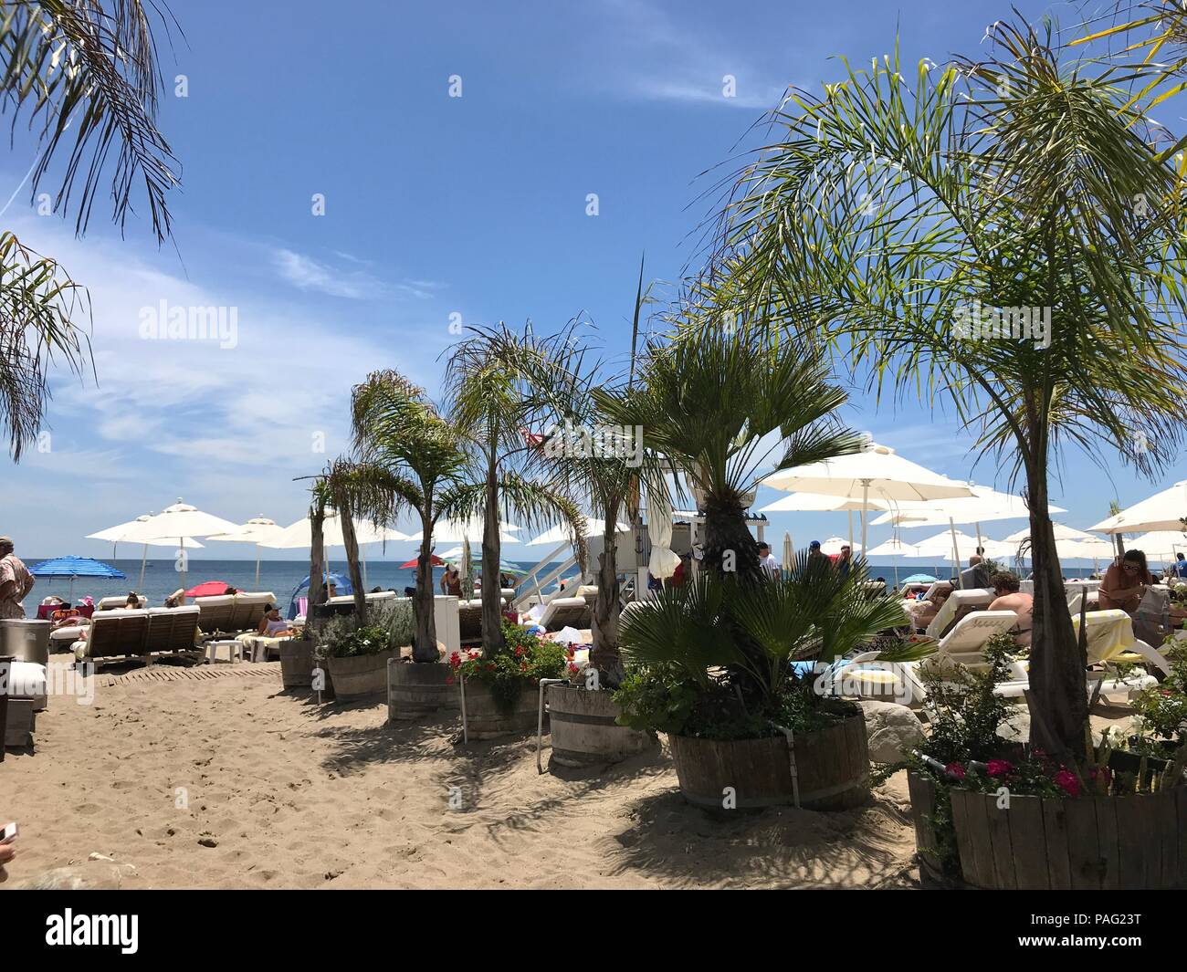 Malibu Beach Day - Summer Fun Stock Photo - Alamy