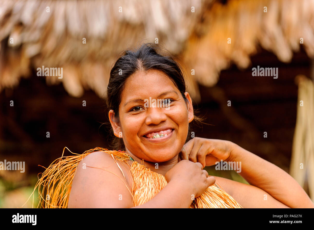 AMAZONIA, PERU - NOV 10, 2010: Unidentified Amazonian indigenous ...