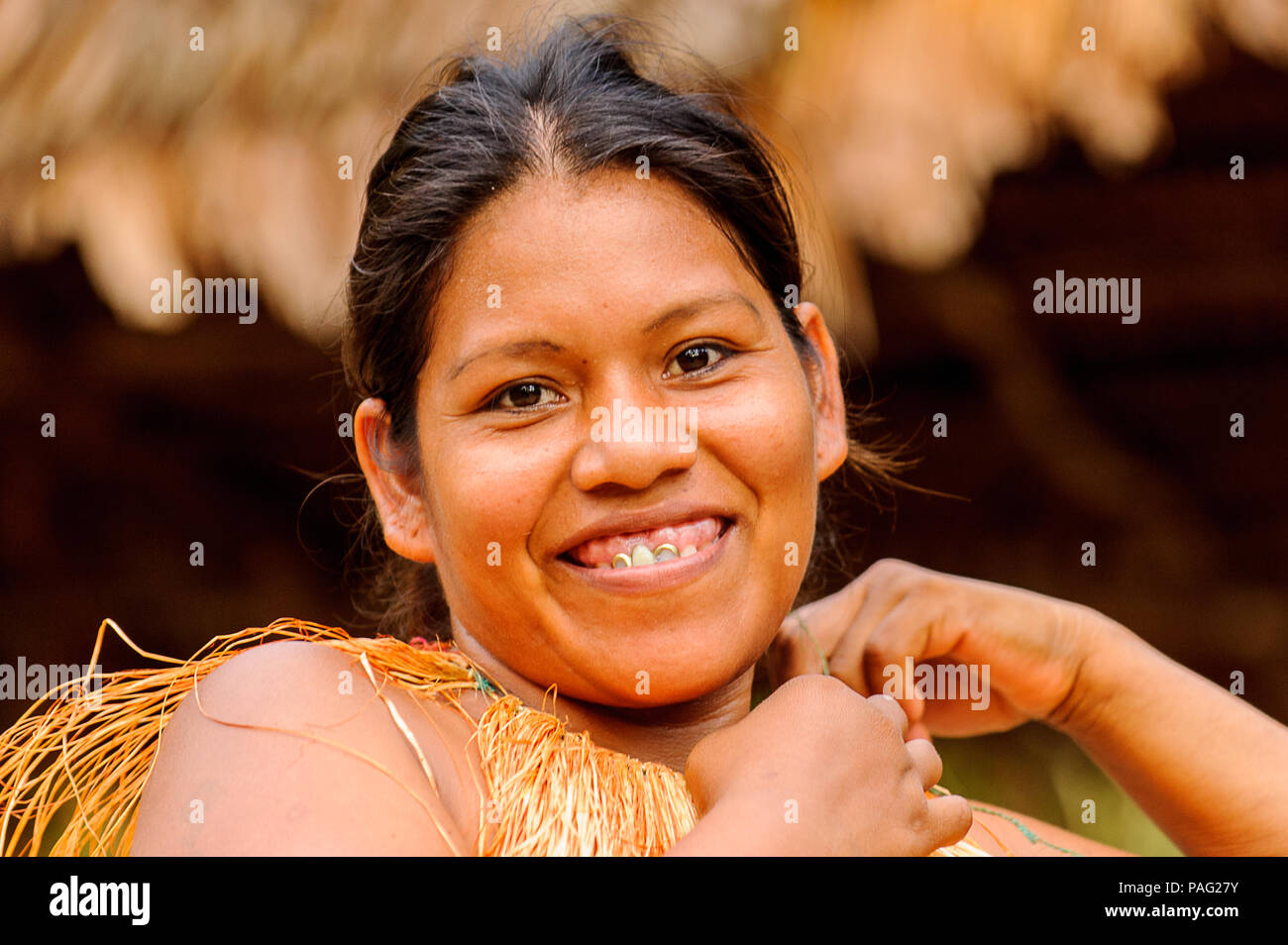 AMAZONIA, PERU - NOV 10, 2010: Unidentified Amazonian indigenous ...