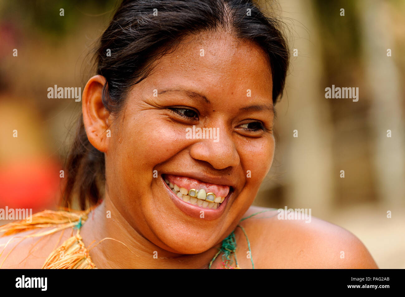AMAZONIA, PERU - NOV 10, 2010: Unidentified Amazonian indigenous ...