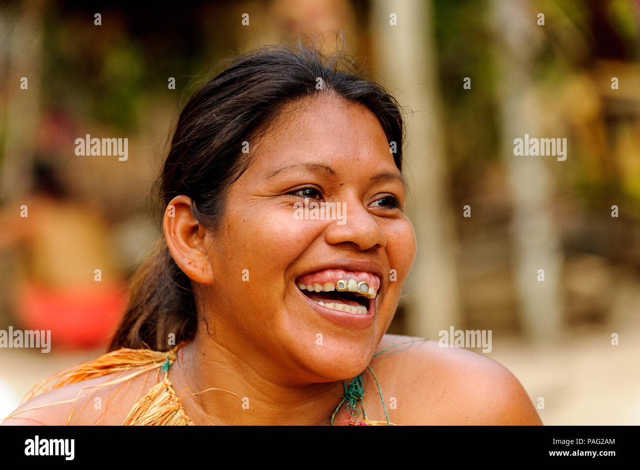 AMAZONIA, PERU - NOV 10, 2010: Unidentified Amazonian indigenous ...