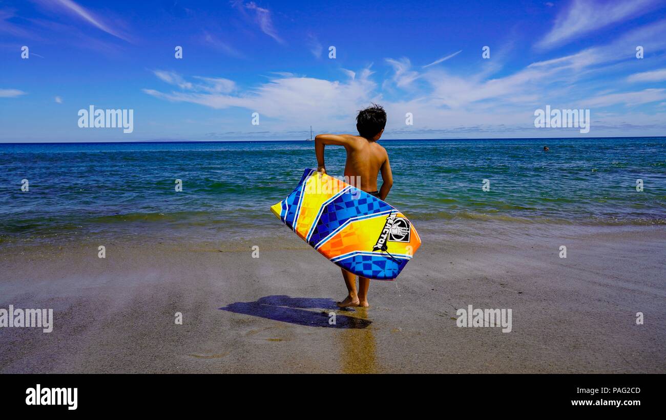 Malibu Beach Day - Summer Fun Stock Photo - Alamy
