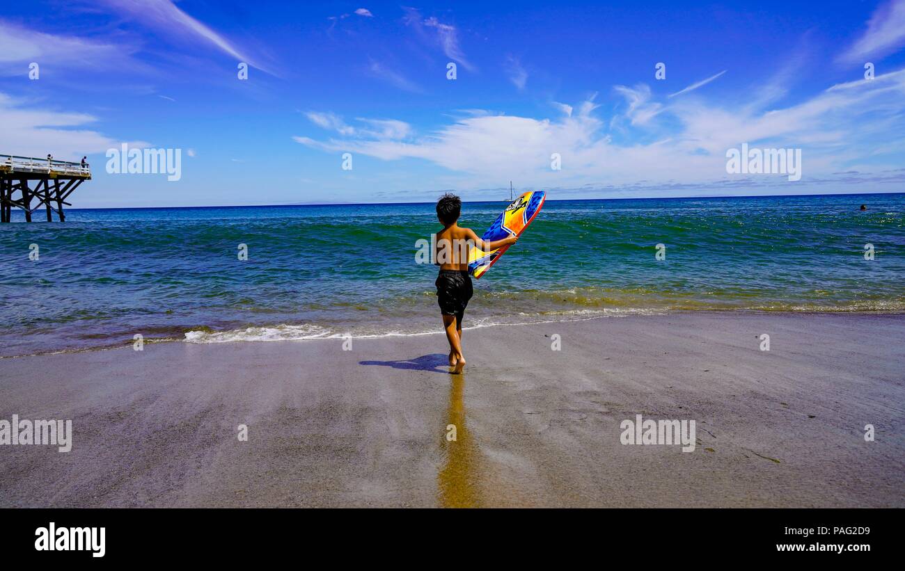 Malibu Beach Day - Summer Fun Stock Photo - Alamy