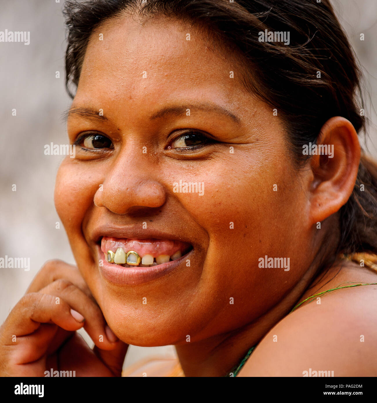 AMAZONIA, PERU - NOV 10, 2010: Unidentified Amazonian indigenous ...