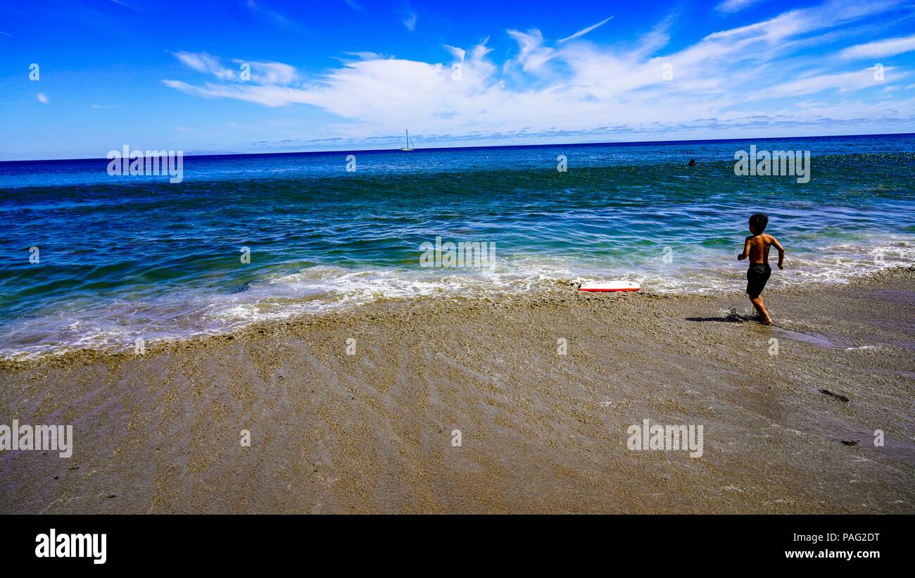 Malibu Beach Day - Summer Fun Stock Photo - Alamy