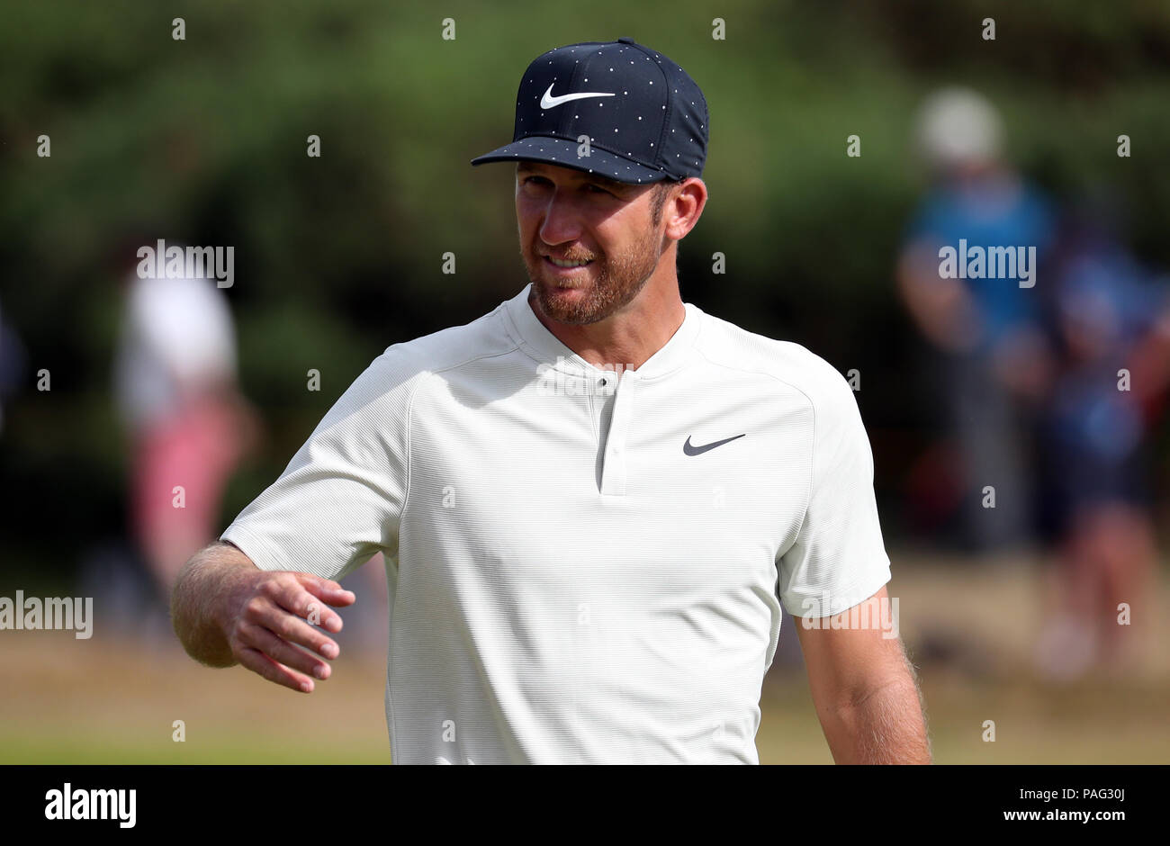 USA's Kevin Chappell on the 11th green during day four of The Open ...