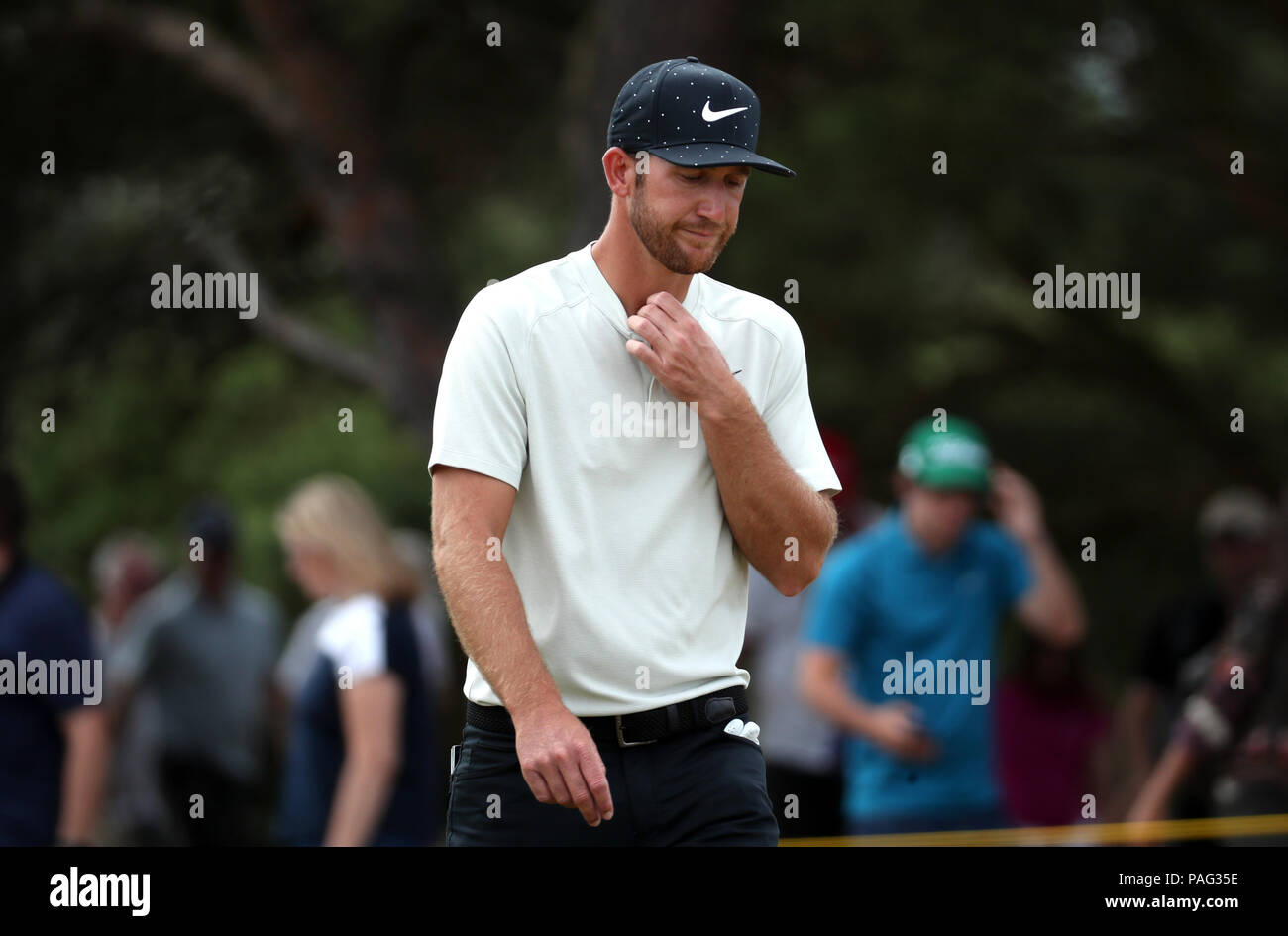 USA's Kevin Chappell on the 14th during day four of The Open ...