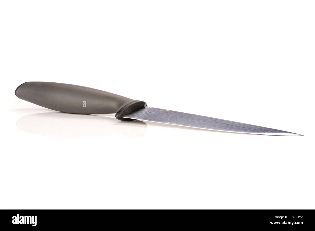 One whole kitchen tool stainless steel knife with grey plastic handle ...