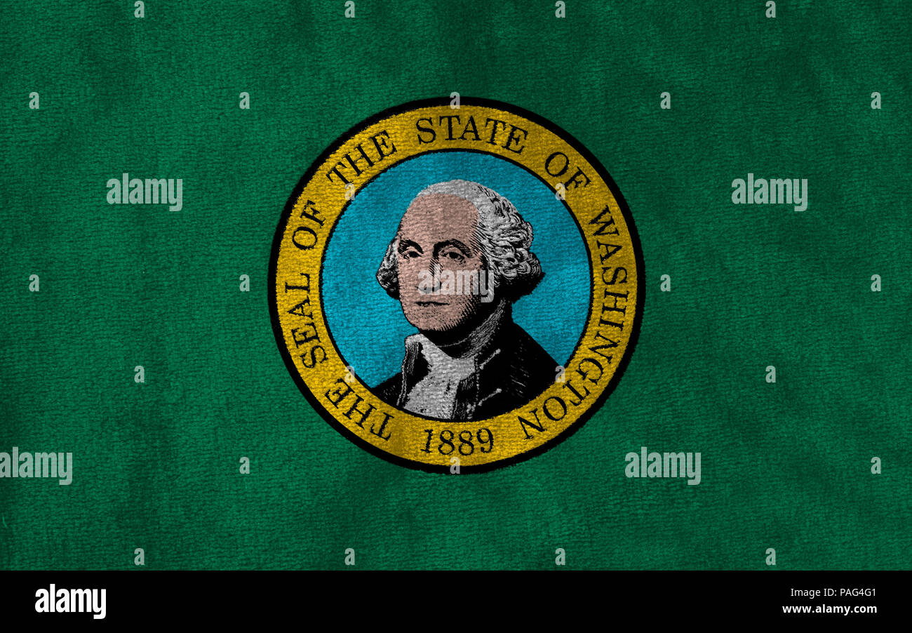 Washington state flag hi-res stock photography and images - Alamy