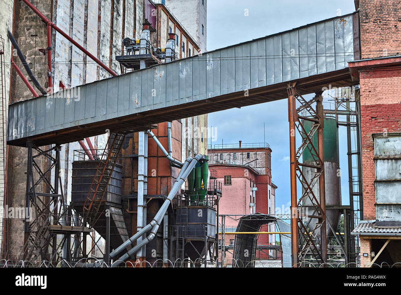 Vitebsk, Belarus - July 7, 2018: food processing, large-scale bakery ...