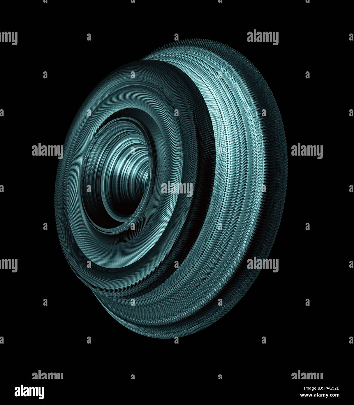 Steel Roller Wheel Isolated On Black Background Stock Photo - Alamy
