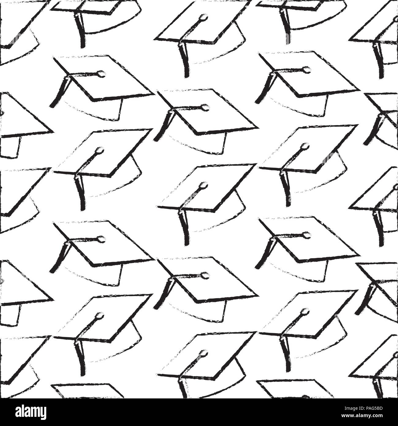 graduation hat school achievement background symbol Stock Vector Image ...