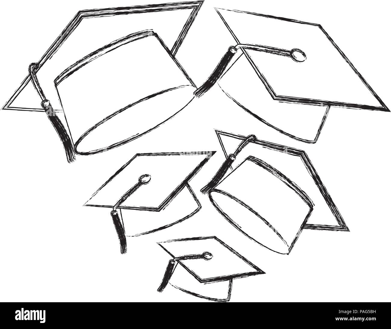 Graduation celebrations Black and White Stock Photos & Images - Alamy