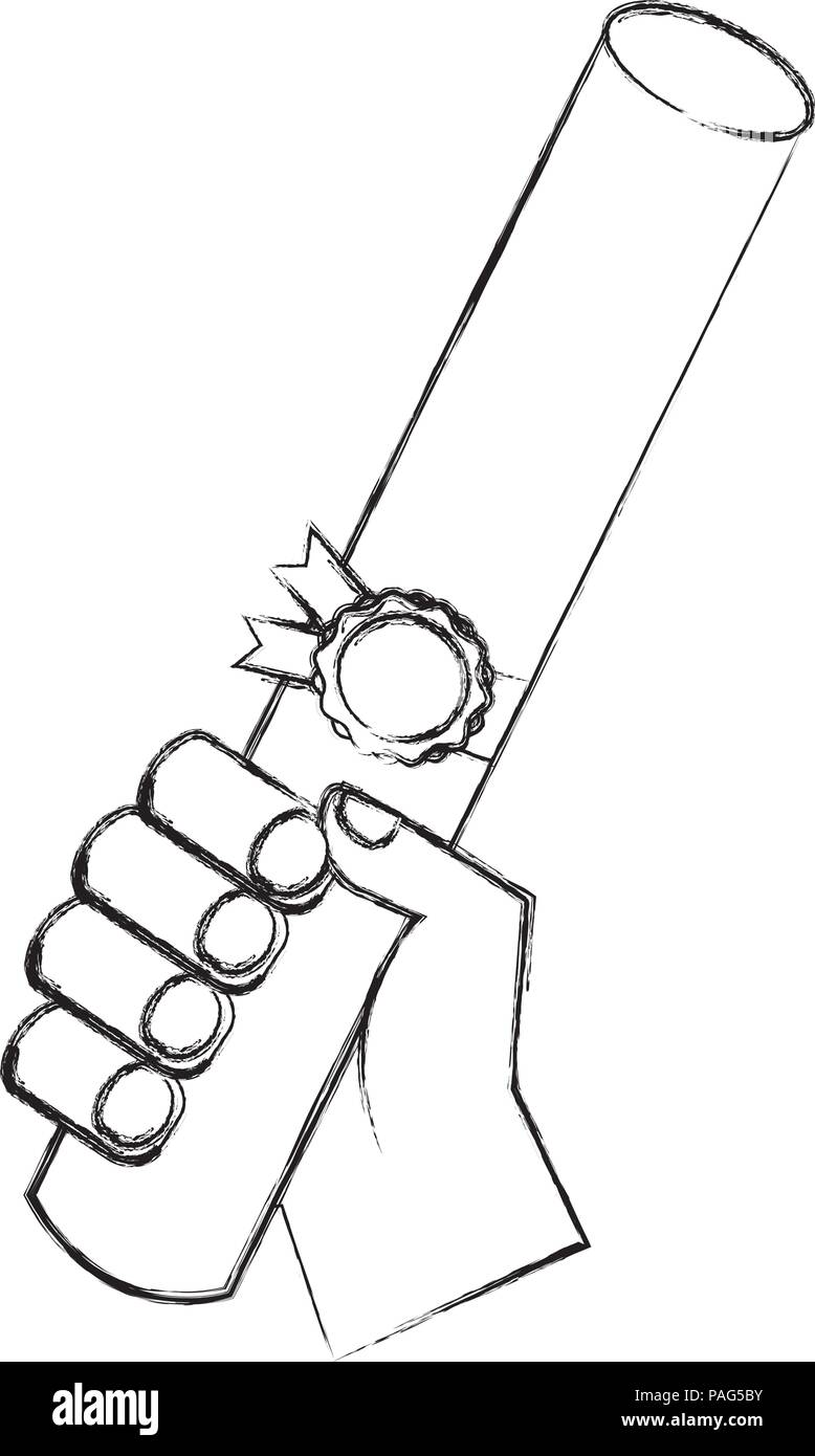 hand holding graduation certificate roll Stock Vector Image & Art - Alamy