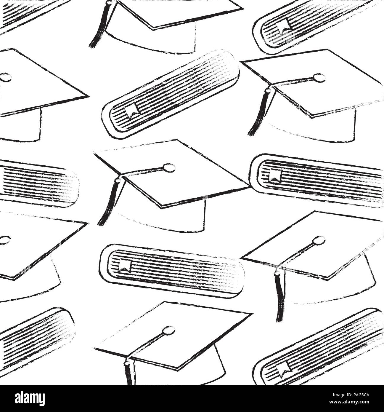 graduation hat school books background Stock Vector Image & Art - Alamy