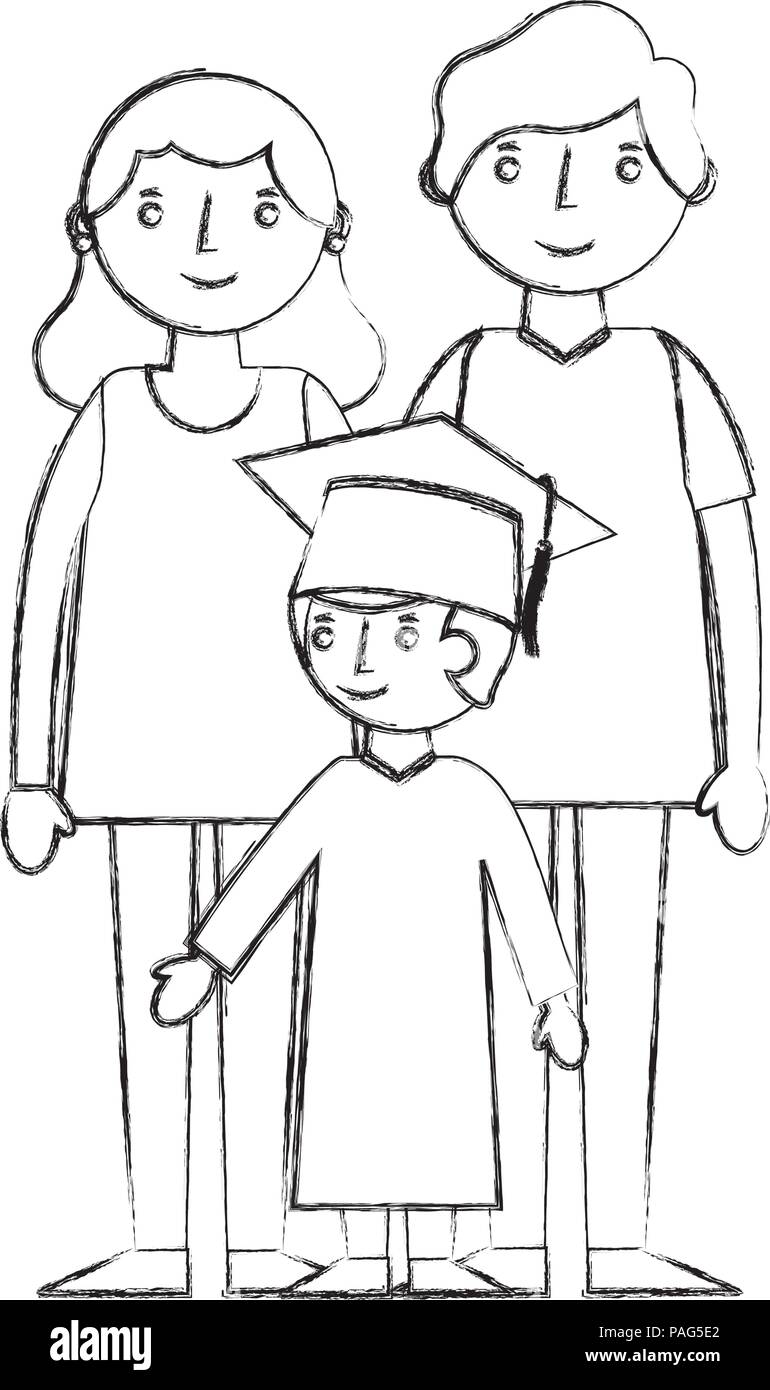 College graduation parents Stock Vector Images - Alamy