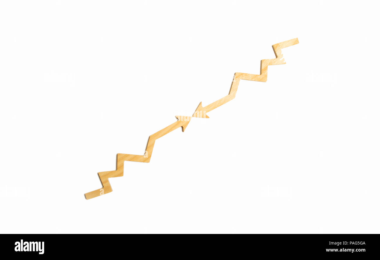 Two arrows direction symbol design hi-res stock photography and images ...