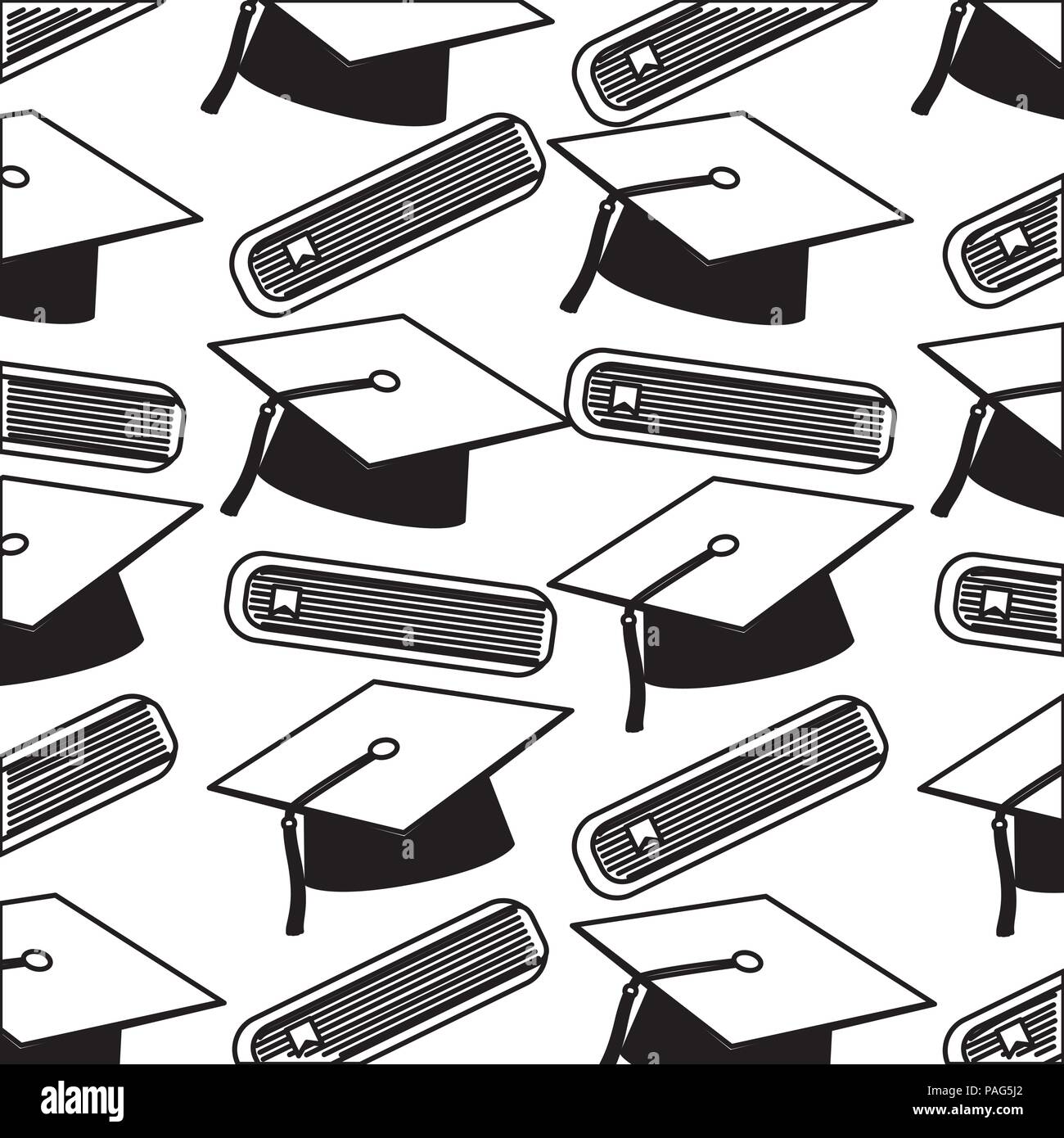 graduation hat school books background Stock Vector Image & Art - Alamy