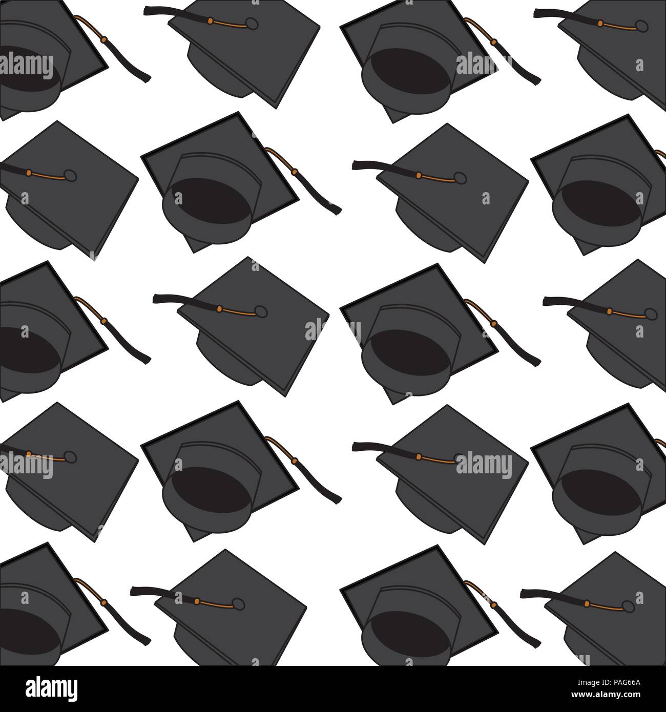 hats graduation pattern background Stock Vector Image & Art - Alamy