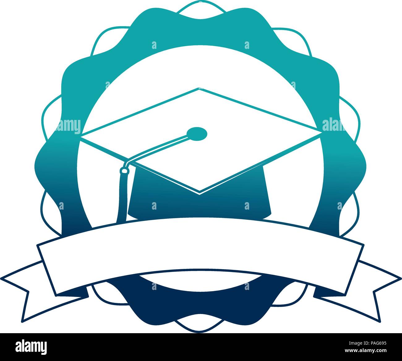 hat graduation seal emblem Stock Vector Image & Art - Alamy