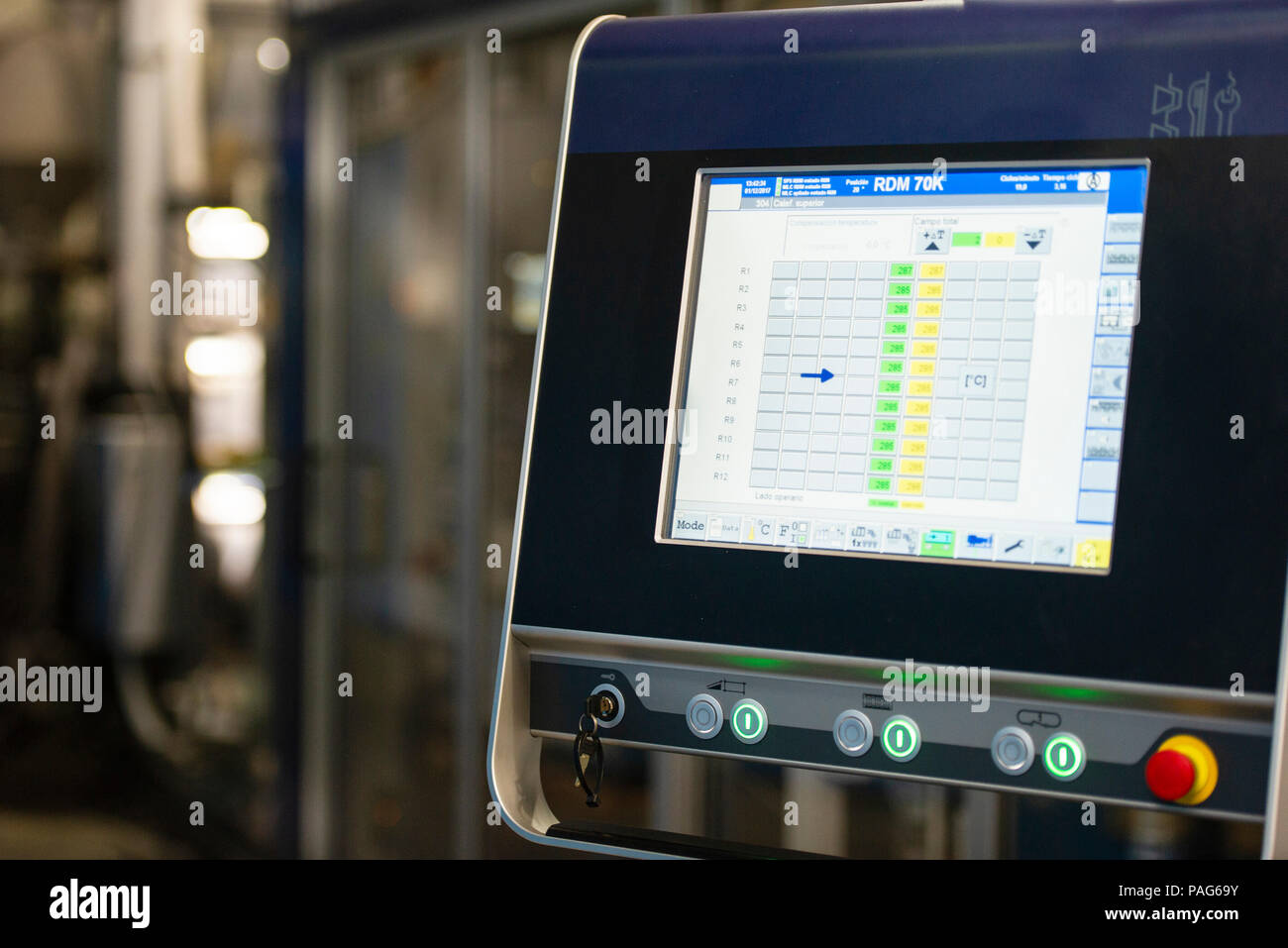 Device screen in factory Stock Photo - Alamy