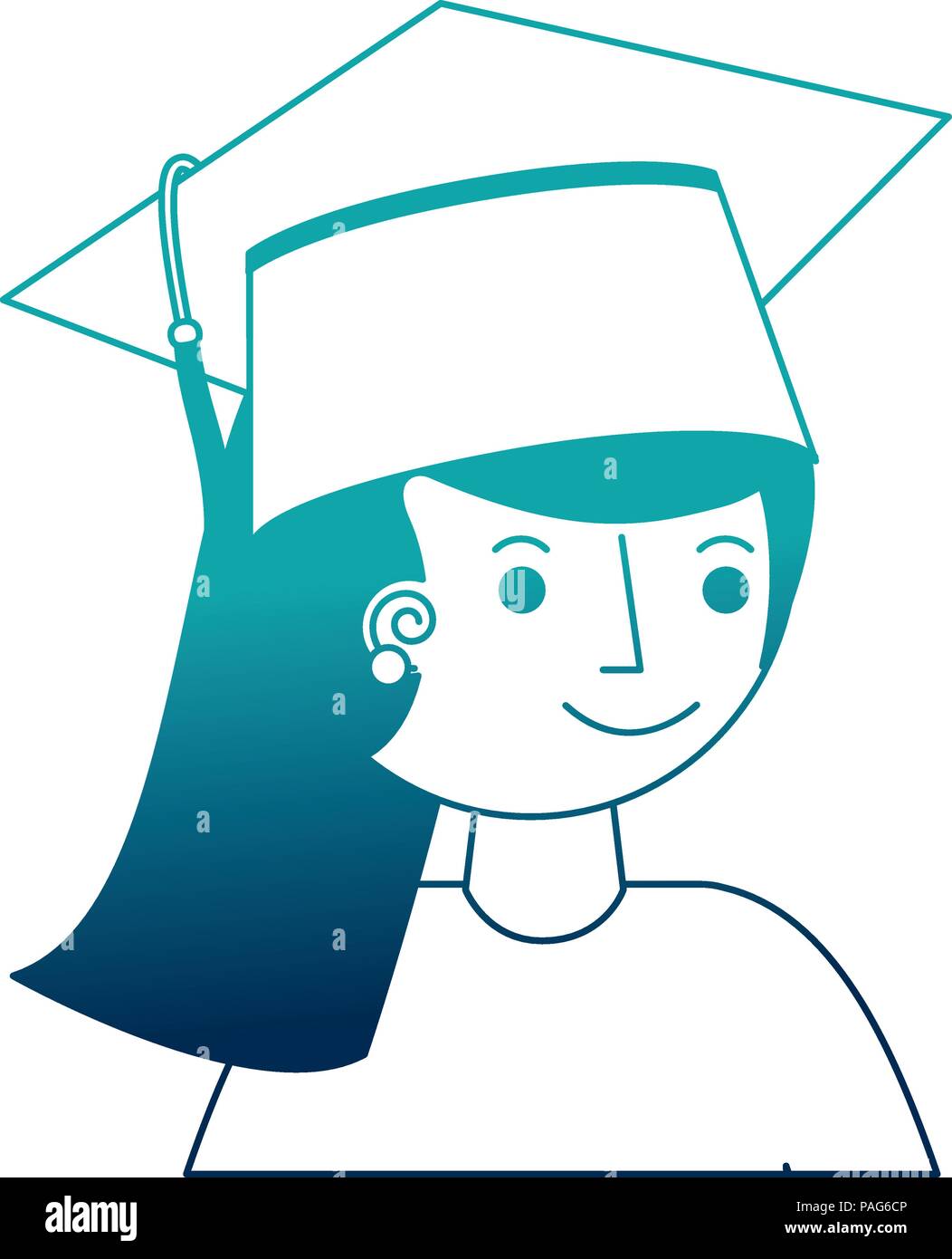Avatar girl graduation cap hi-res stock photography and images - Alamy