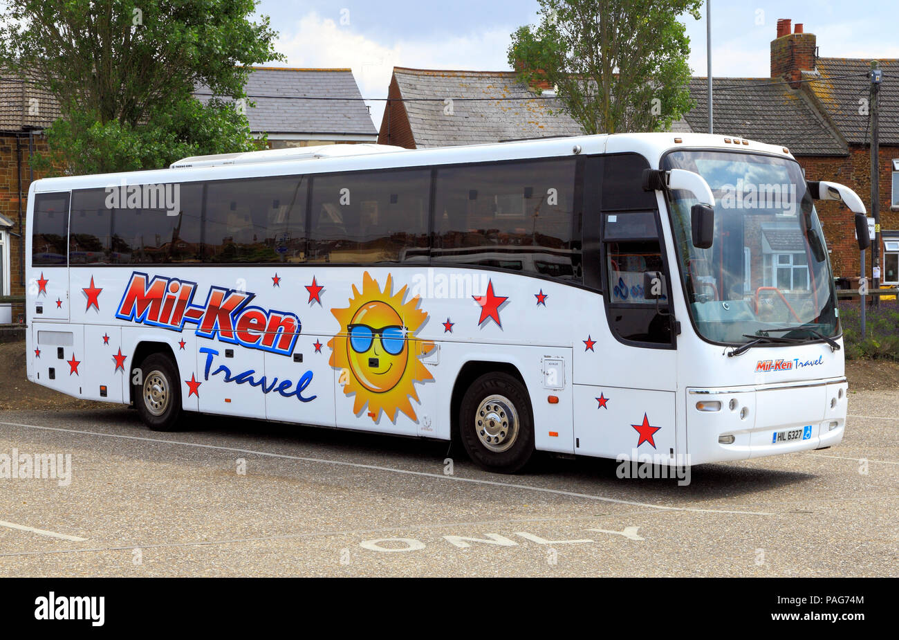 Mil-Ken, Travel coach, day trips, Littleport, Cambridgeshire, UK, holiday, coaches, travel Stock ...
